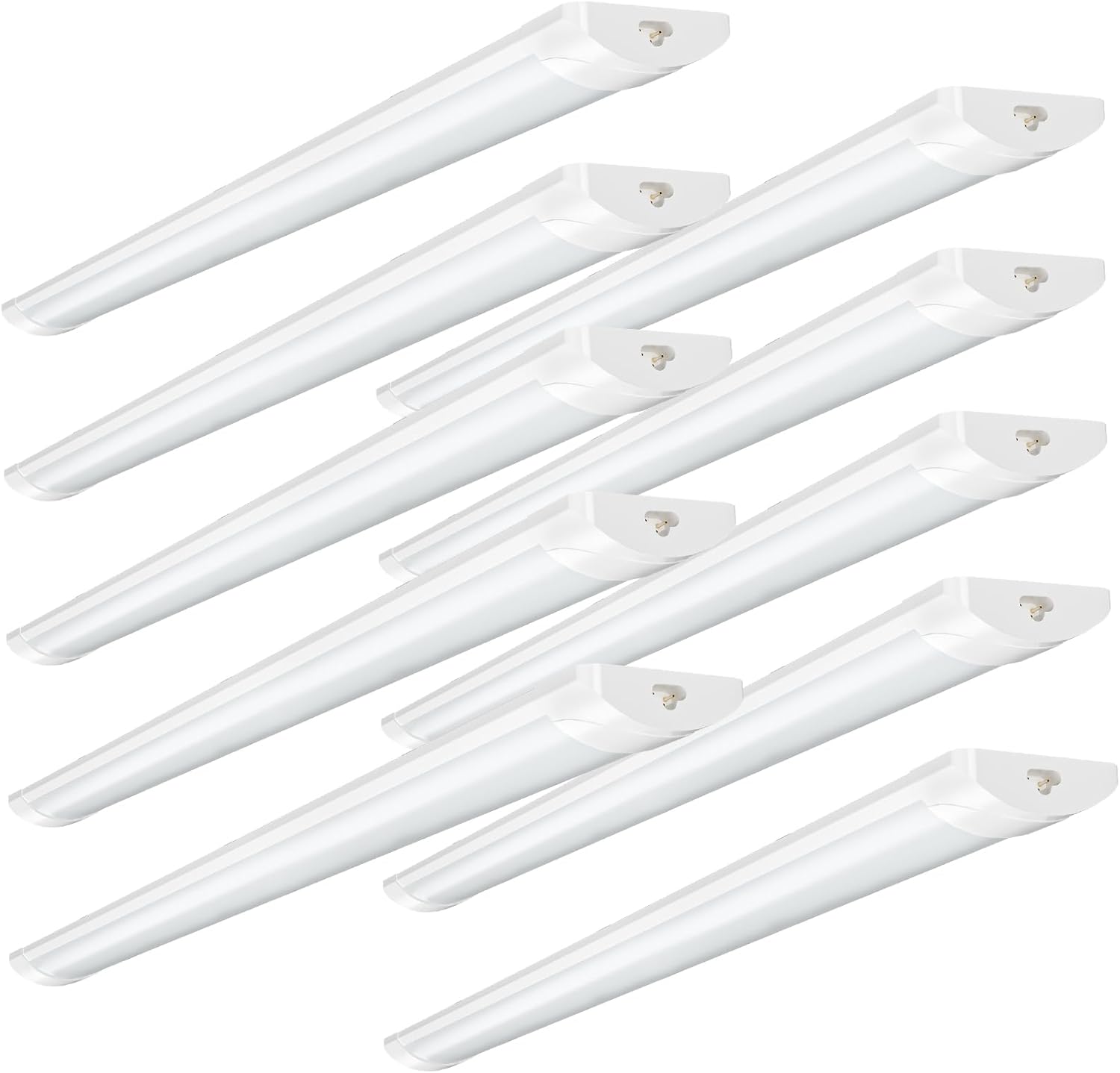 Bellanny 10Pack 40W LED Batten Light 6500K Daylight, 4ft 115cm Linkable ...