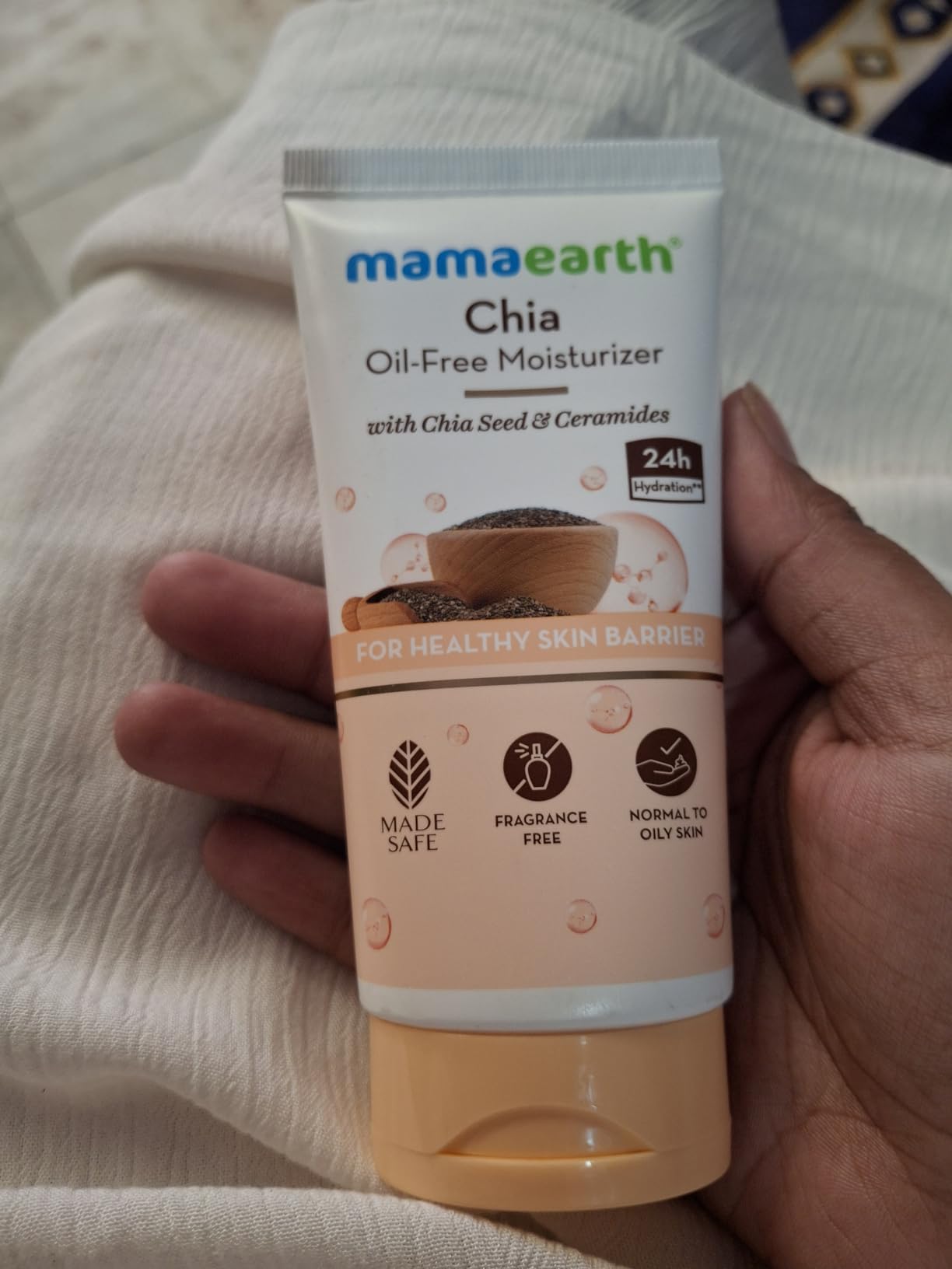 Mamaearth Chia Oil-Free Moisturizer with Chia Seed & Ceramides for ...