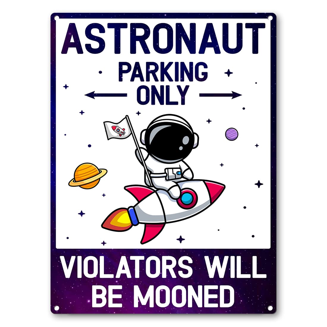 Amazon.com: Astronaut Parking Sign, Space Themed Bedroom Decor For Boys ...