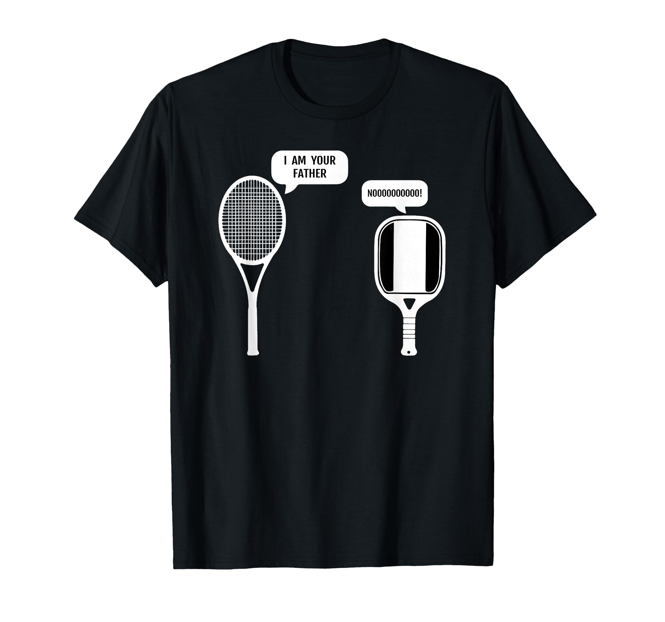 Amazon.com: I Am Your Father Funny Pickleball Tennis Racket T-Shirt ...