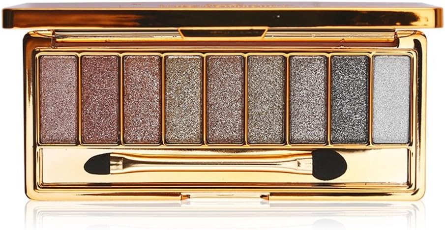 Amazon.com : Glitter Eyeshadow Pallet Shimmer 9 Colors Sparkle ...
