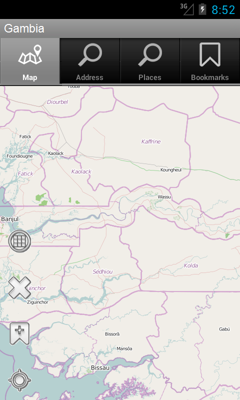 ガンビア オフライン地図: Mad Map-Amazonアプリストアのアプリ