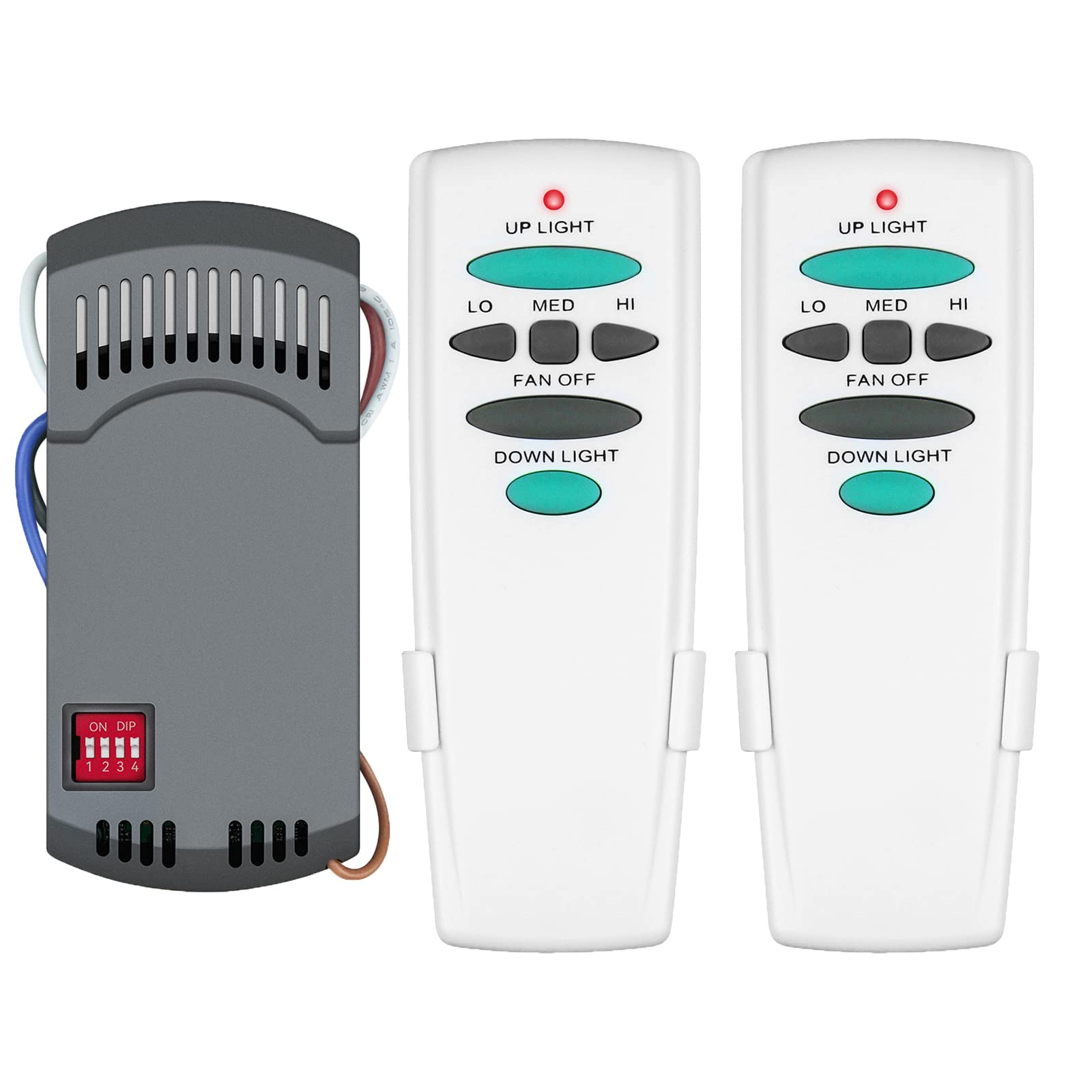 Amazon.com: Universal Ceiling Fan Remote Control Kit with Up Down Light ...