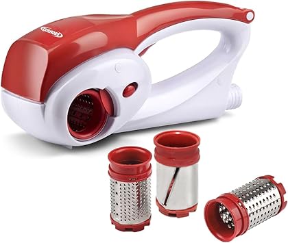 Amazon.com: Cushore Electric Hard Cheese Grater, Model CES03D, Red ...