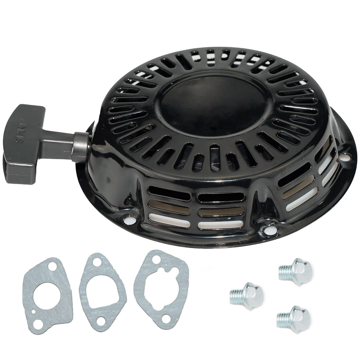 Snapklik.com : Black Pull Start Recoil Starter Assembly For Honda GX120 ...
