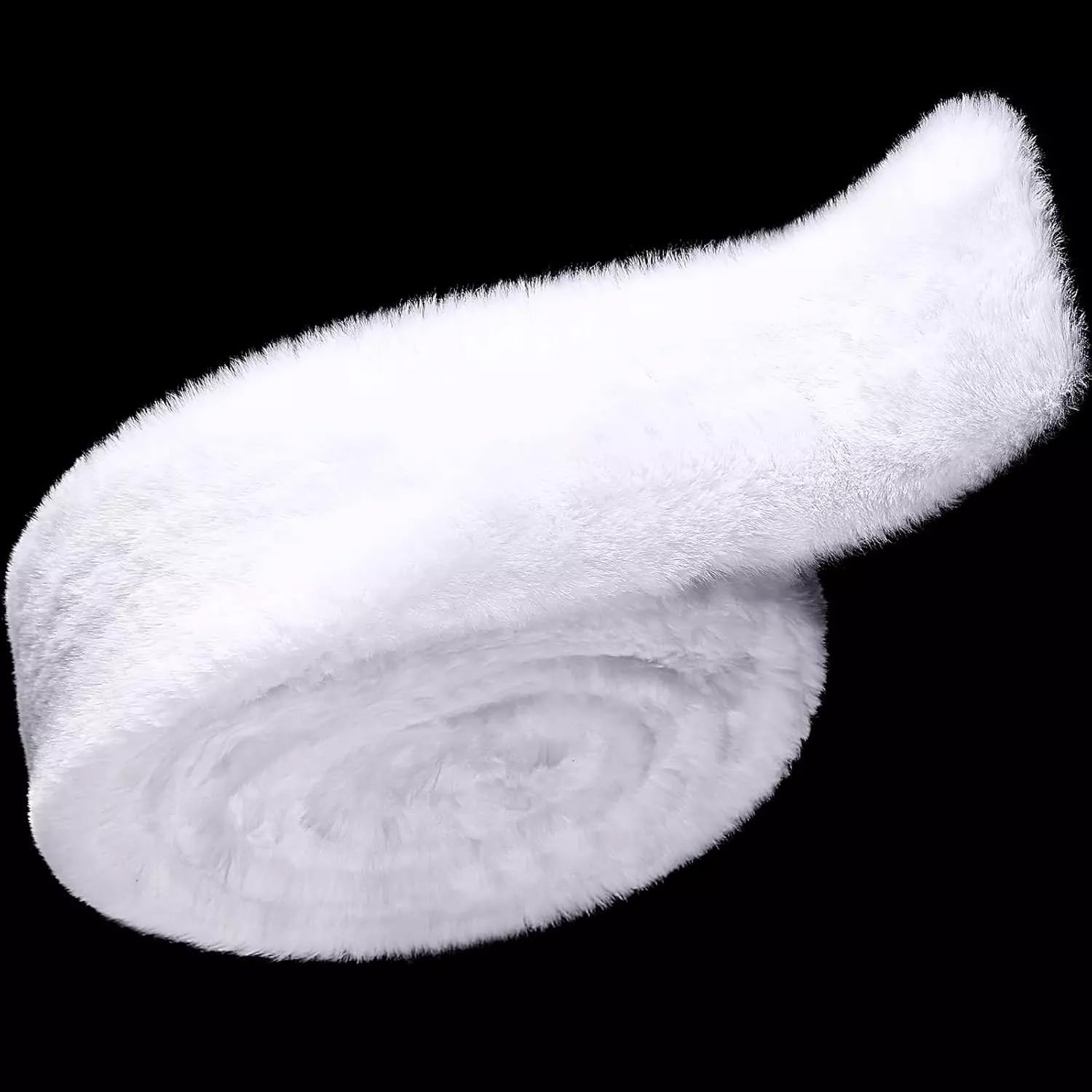 Amazon.com: Christmas Faux Fur Ribbon Decoration, Winter Holiday ...