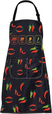 Amazon.com: BNQL Chili Pepper Apron Chili Pepper Gifts Spicy Gift Apron ...