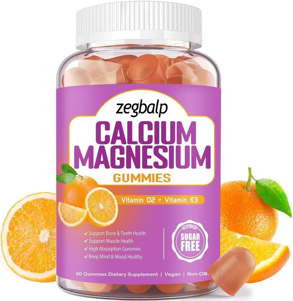 Amazon.com: Calcium with Vitamin D3 K2 Gummies, Sugar Free Calcium ...