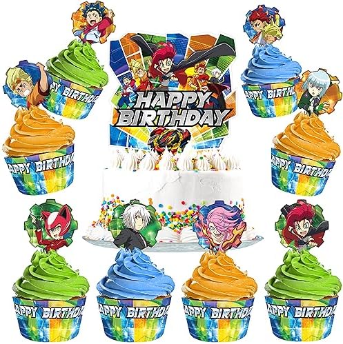 Amazon.com: Treasures Gifted Officially Licensed BEYBLADE BURST Cake ...