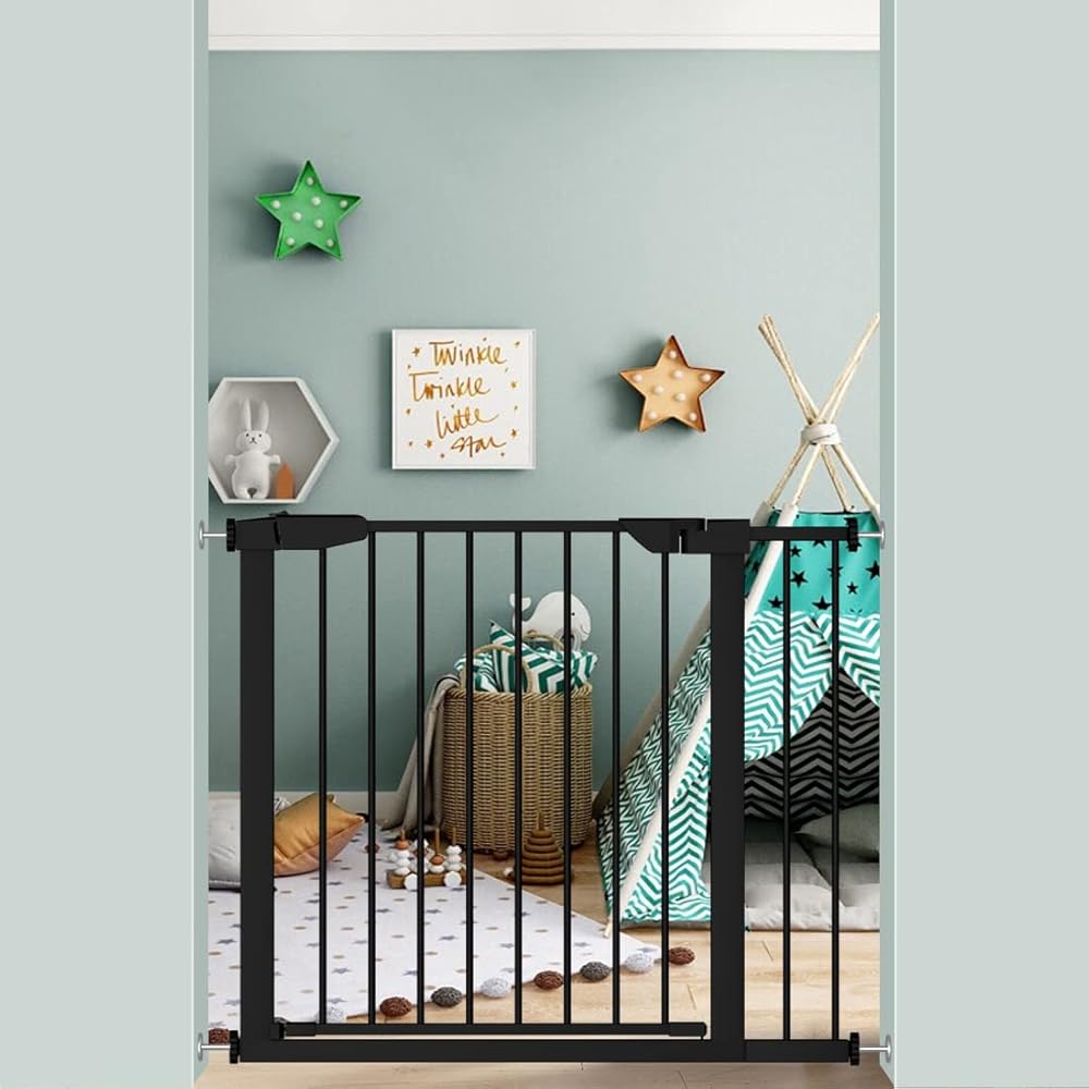 $18/mo - Finance Fairy Baby Walk Through Narrow Baby Gate Black ...