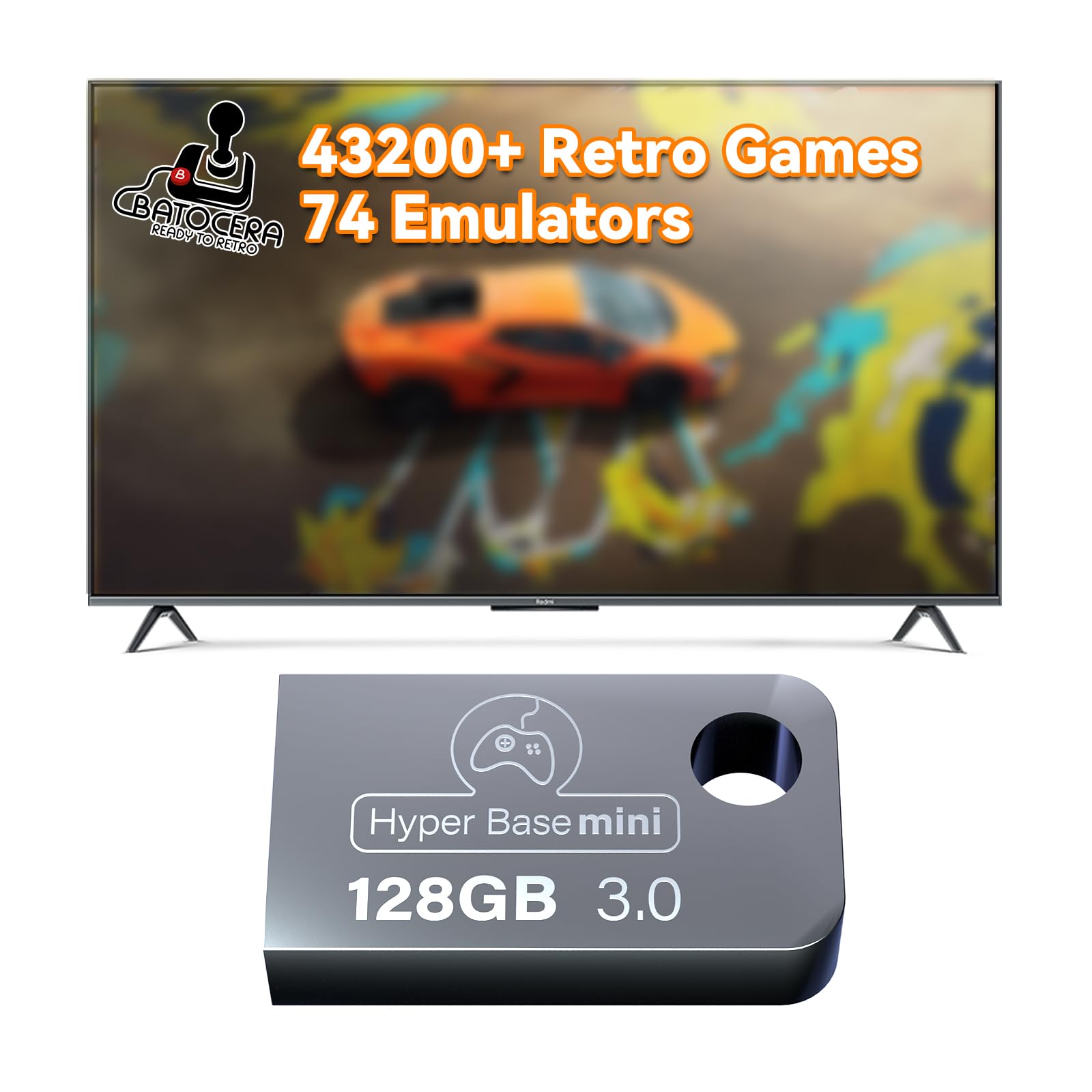 Buy Wireless Retro Game Console, Retro Game Stick with 43254 Retro ...