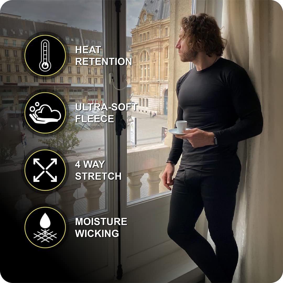 Snapklik.com : Thermajohn Long Johns Thermal Underwear For Men Fleece ...