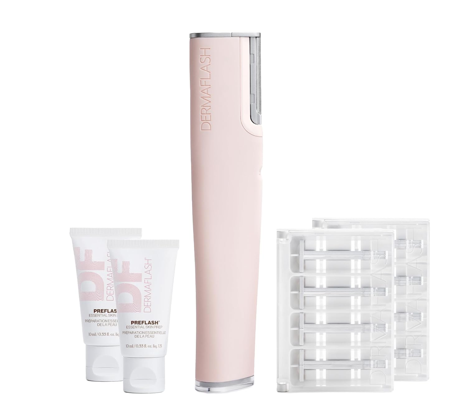 Amazon.com: DERMAFLASH LUXE+ Dermaplaning Device, Blush & DERMAFLASH ...