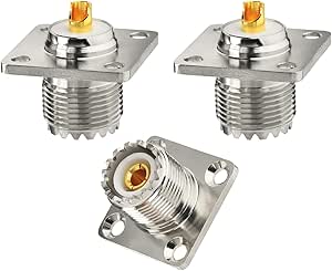 Amazon.com: Yuslao SO-239 Chassis Mount Connector SO239 Bulkhead Connector SO239 Solder ...