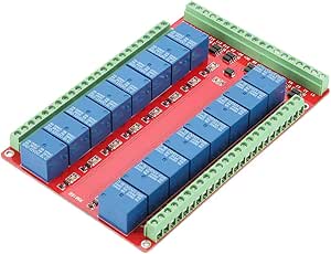 Amazon.com: 16 Channel Relay Module, Isolated Type Optocoupler Module ...