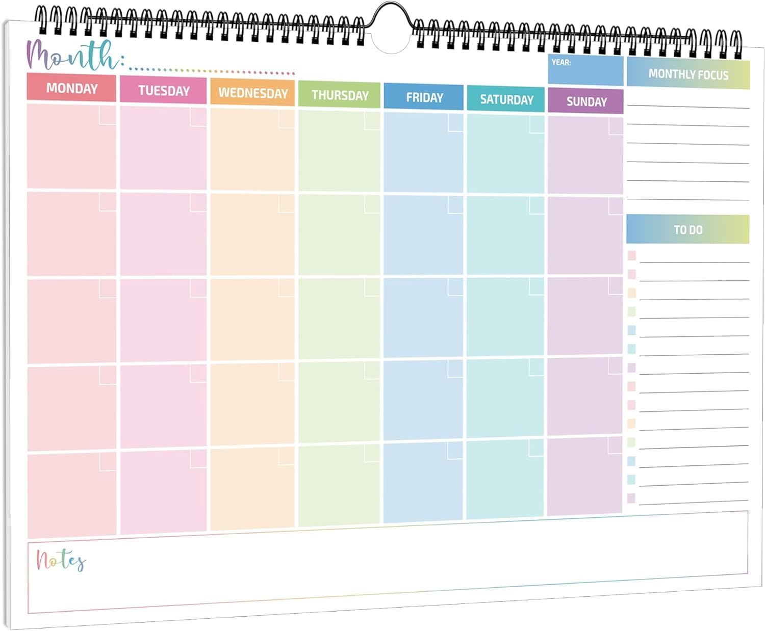 BIROYAL Large 2025 Weekly Planner Pad A3 - Monthly Weekly Wall Planner ...