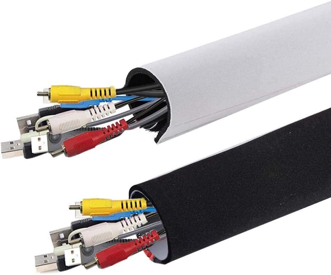 Buy SYOSI Cable Management 1 Piece Neoprene Adjustable Cable Sleeves ...