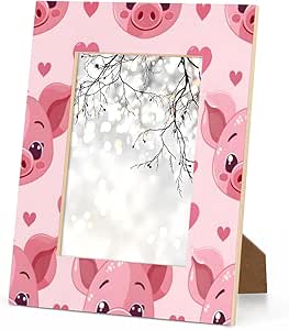 Amazon.com - Cute Pig 5x7 Picture Frame for Table Top Display and Wall ...