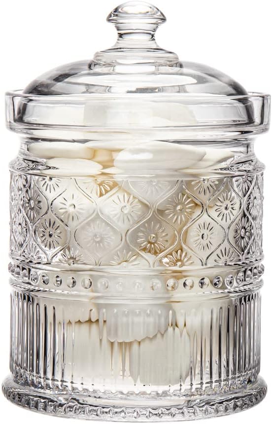 Amazon.com: Godinger Canister Storage Container, Non Leaded Crystal ...