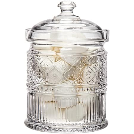 Amazon.com: Godinger Canister Storage Container, Non Leaded Crystal ...