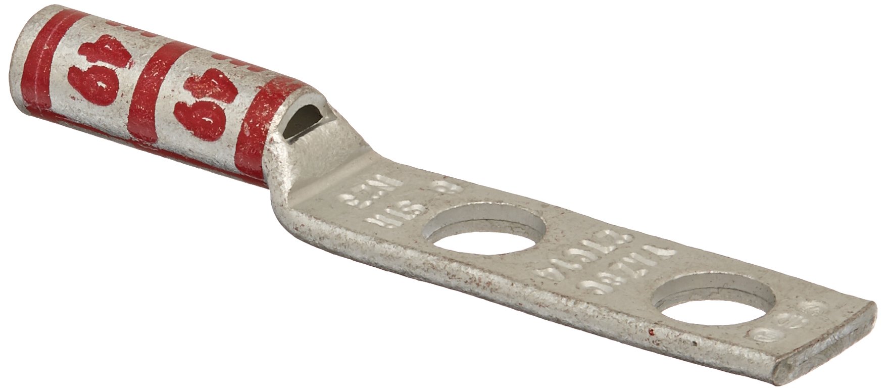 Burndy YA342N Two Hole Hylug Code Conductor Long Barrel Copper Compression