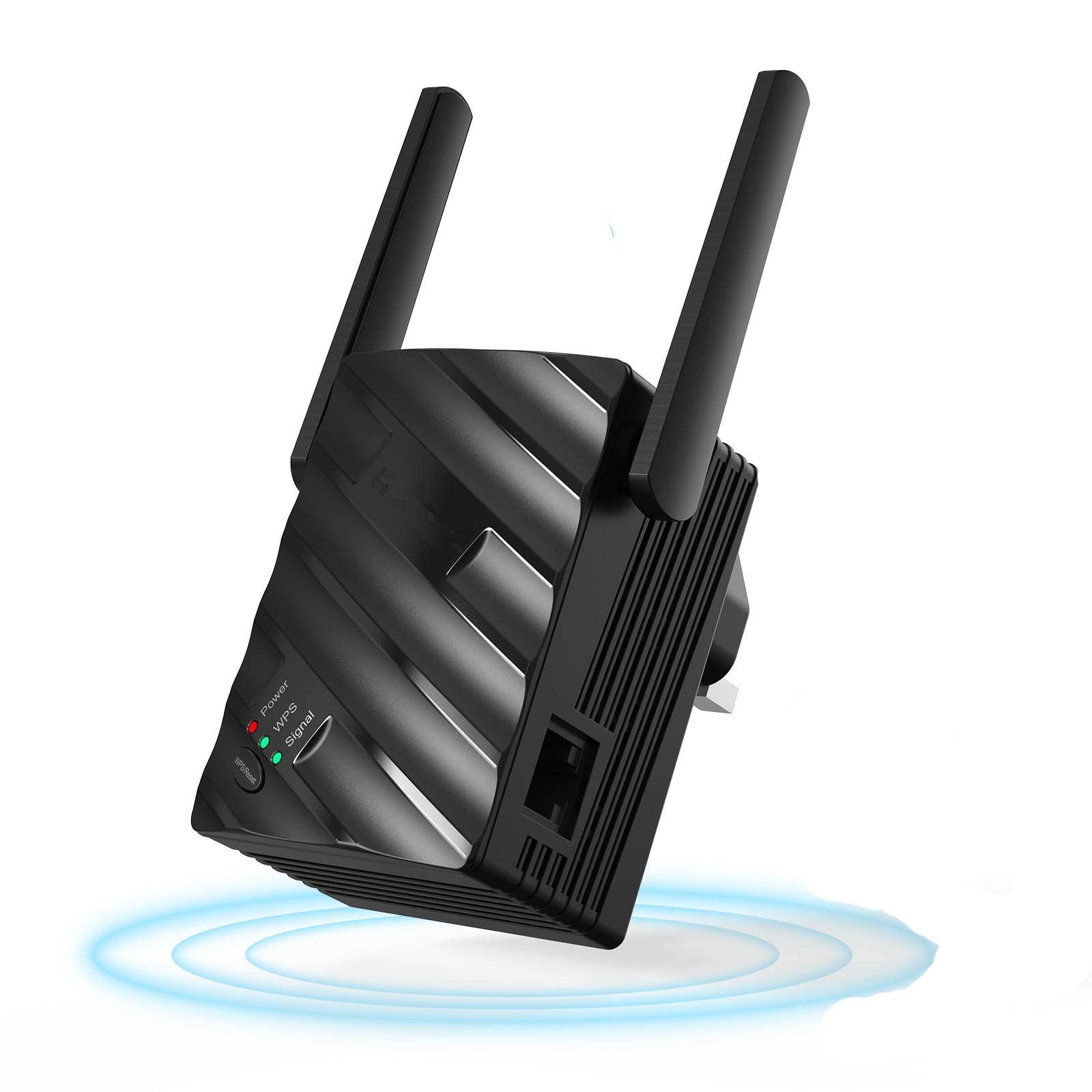 Wifi Extender Booster, 1200Mbps Wireless Wifi Repeater, external Two ...