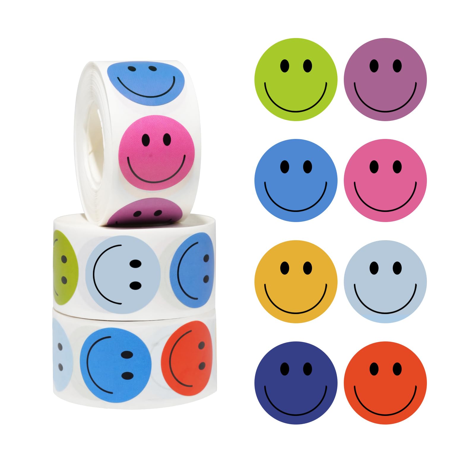 Snapklik.com : Happy Face Stickers For Students, Small Smiley Face ...