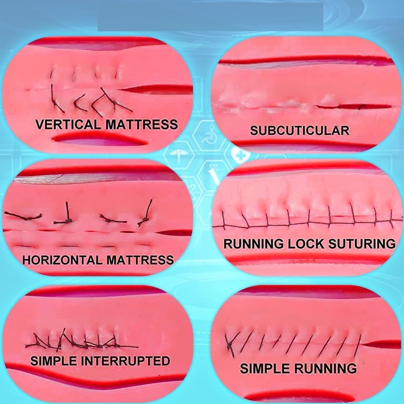 StarSaif Suturing practice Large silicone Surgical Suture for students ...