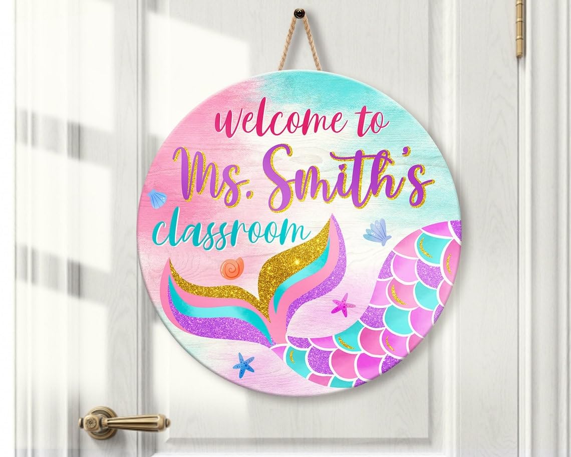 Ocean Themed Classroom Door