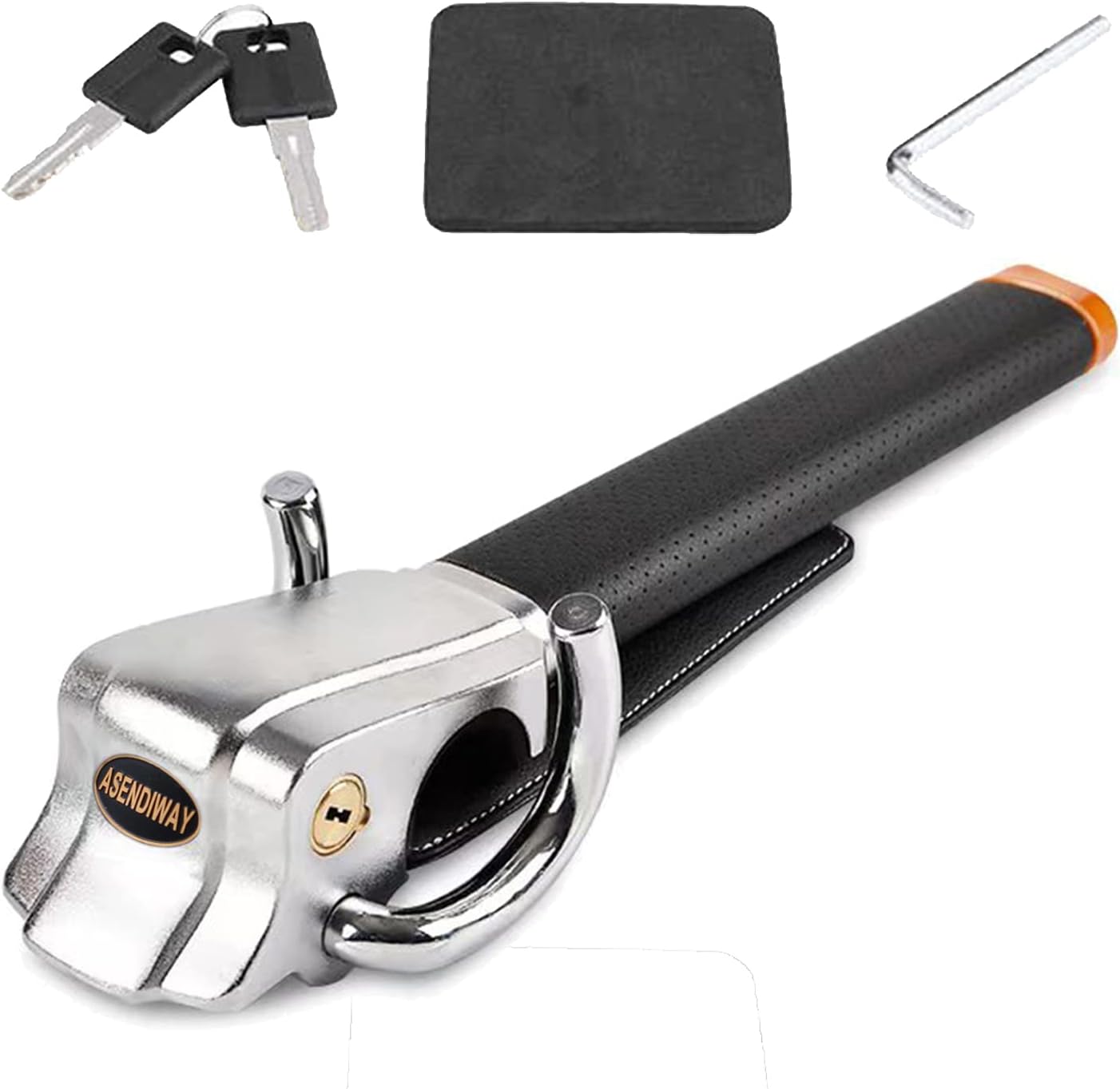 Amazon.com: ASENDIWAY Steering Wheel Lock Universal Anti-Theft Device ...