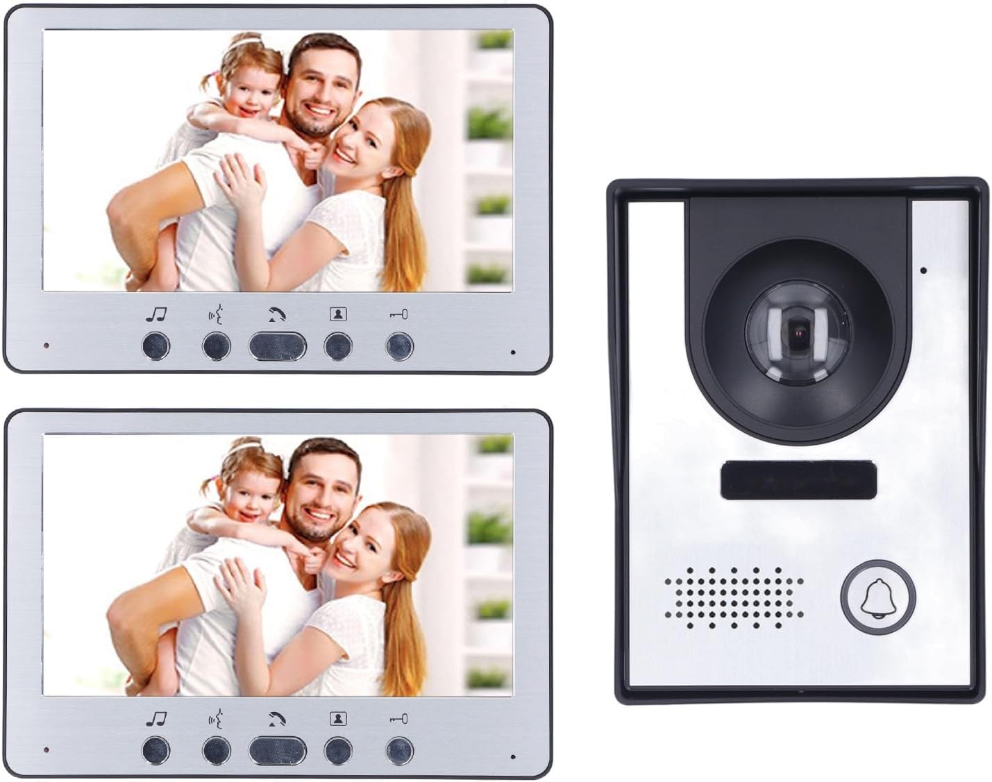 Amazon.com : Video Intercom System, 7 Video Doorbell Rainproof Video ...