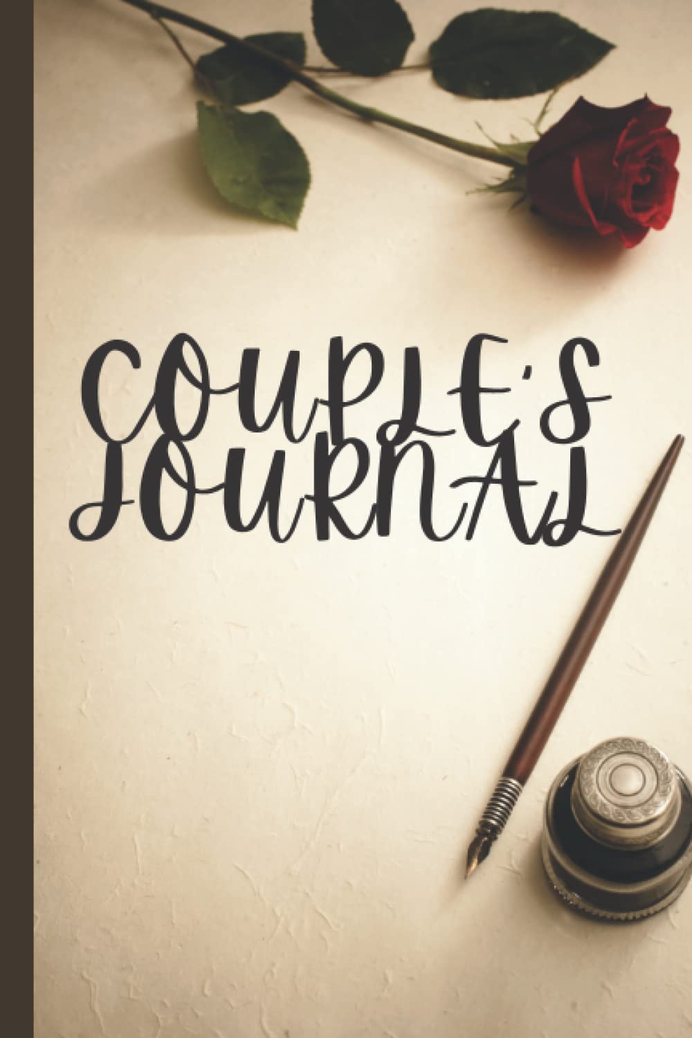 Couple's Journal: The Ultimate Unisex Neutral Floral Blank Ruled ...