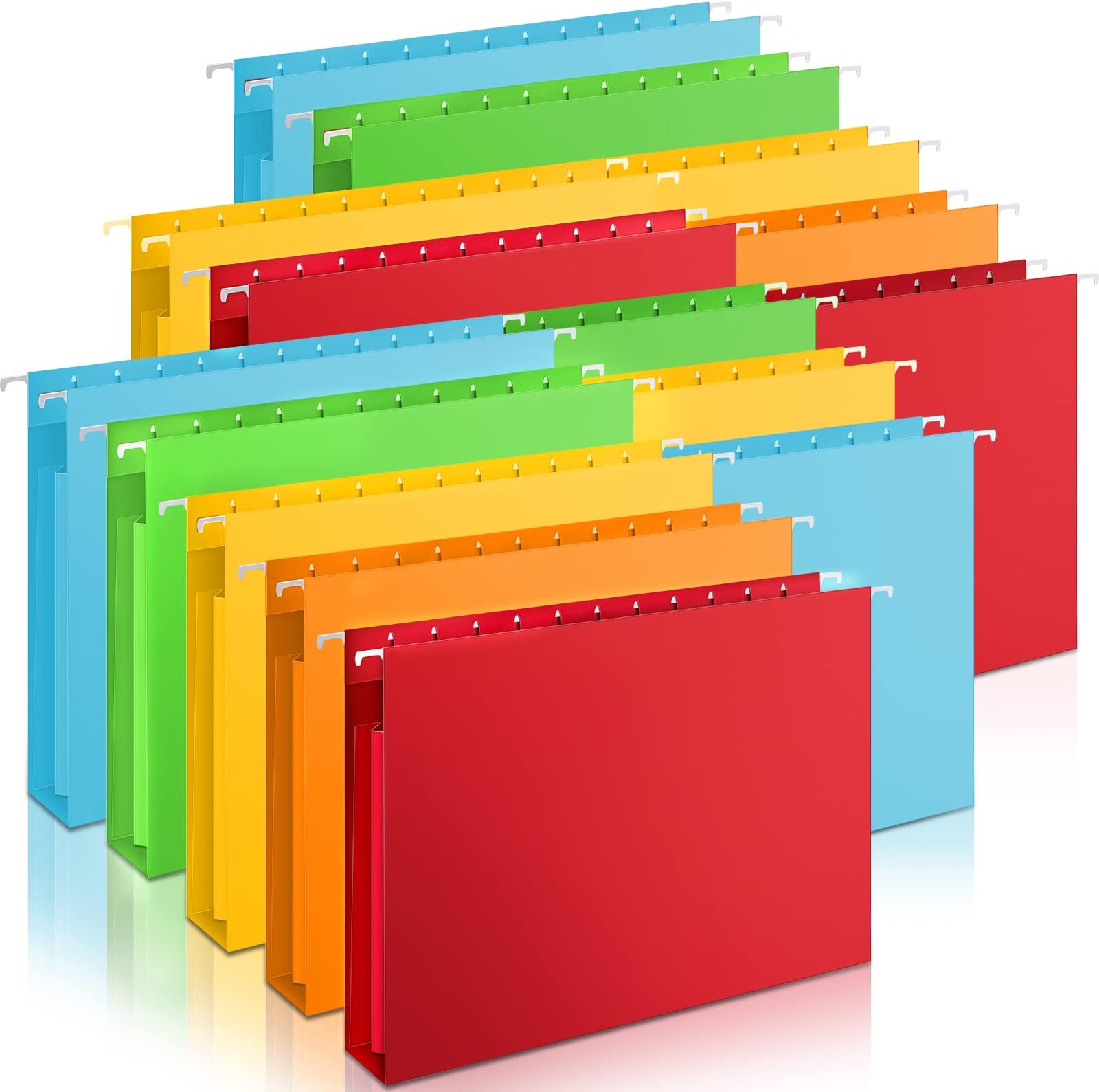 Amazon.com : 15 Pieces Expanding Hanging File Folders Capacity File ...