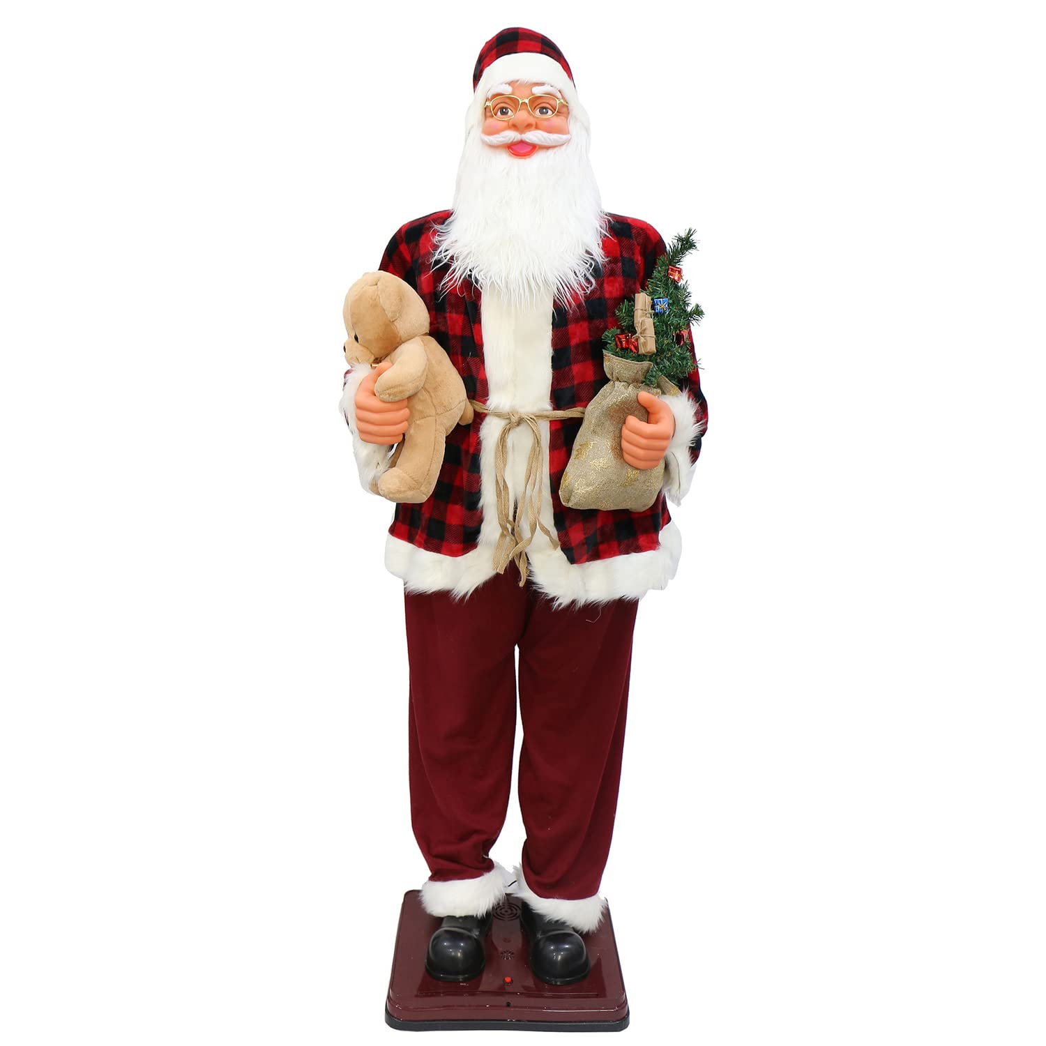 Life Size Dancing Santa Gemmy 2003 Christmas Animated Life Size 5 Foot