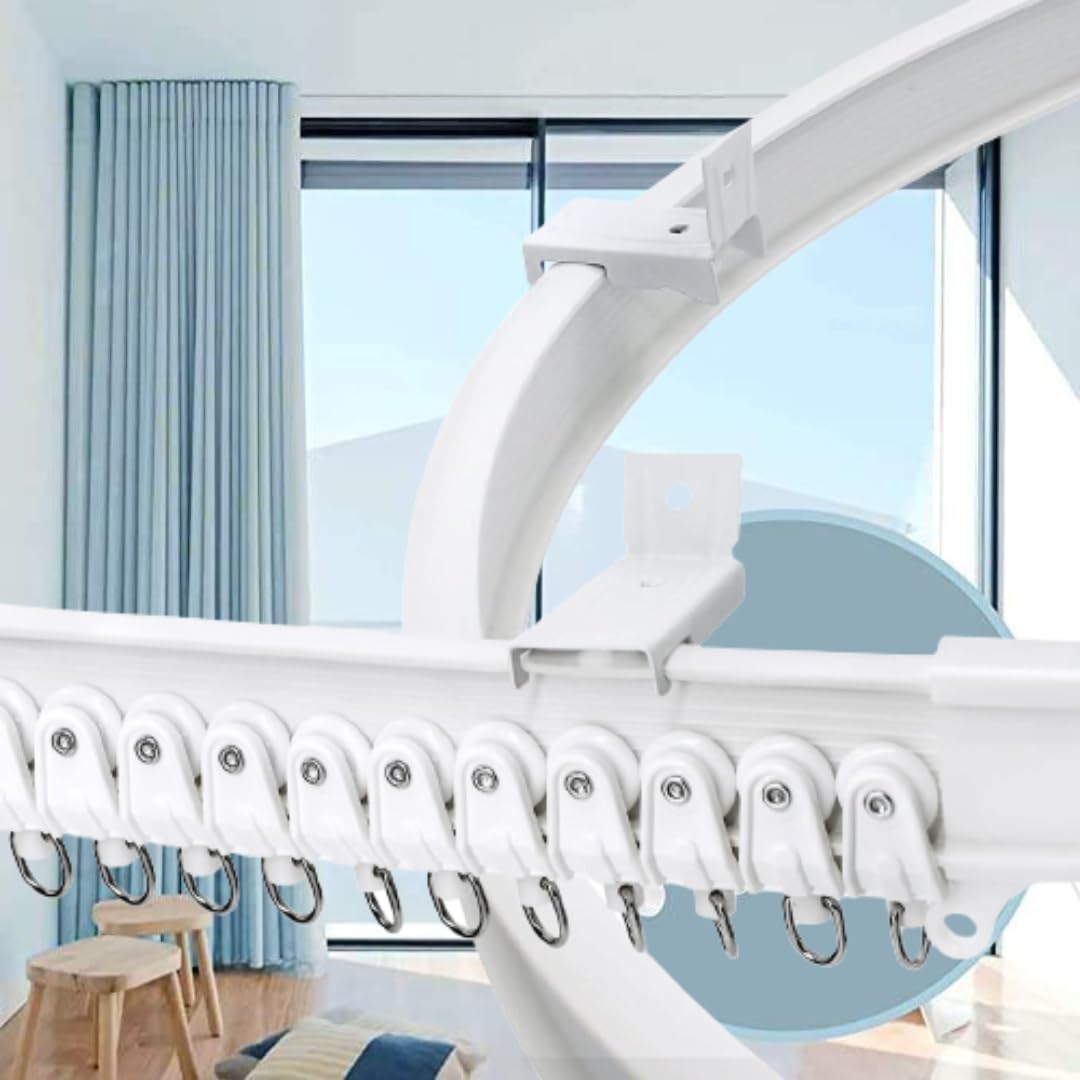 Buy DEEGAA MART Stainless Steel Flexible Curved Ceiling Mounted Track ...