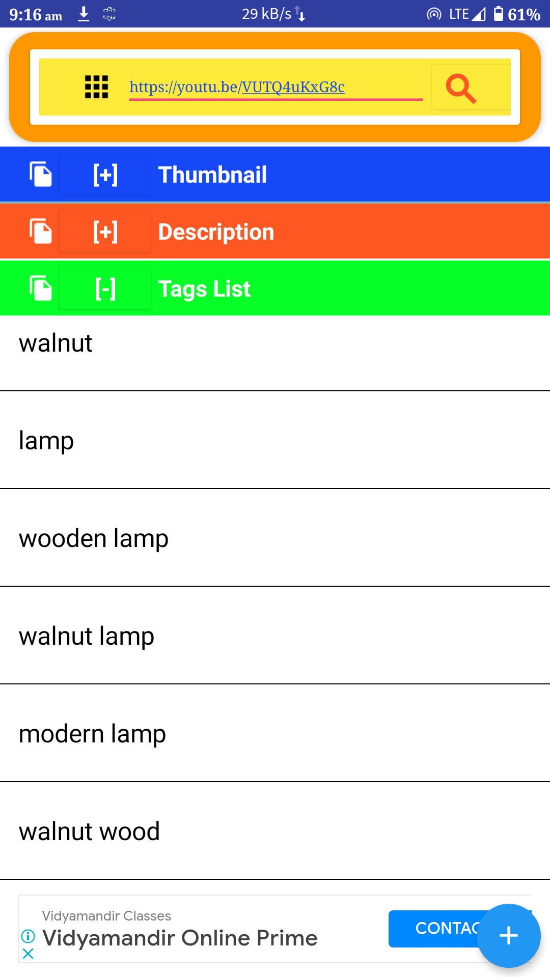YouTube Tags Generator and Thumbnail Downloader - App on Amazon Appstore