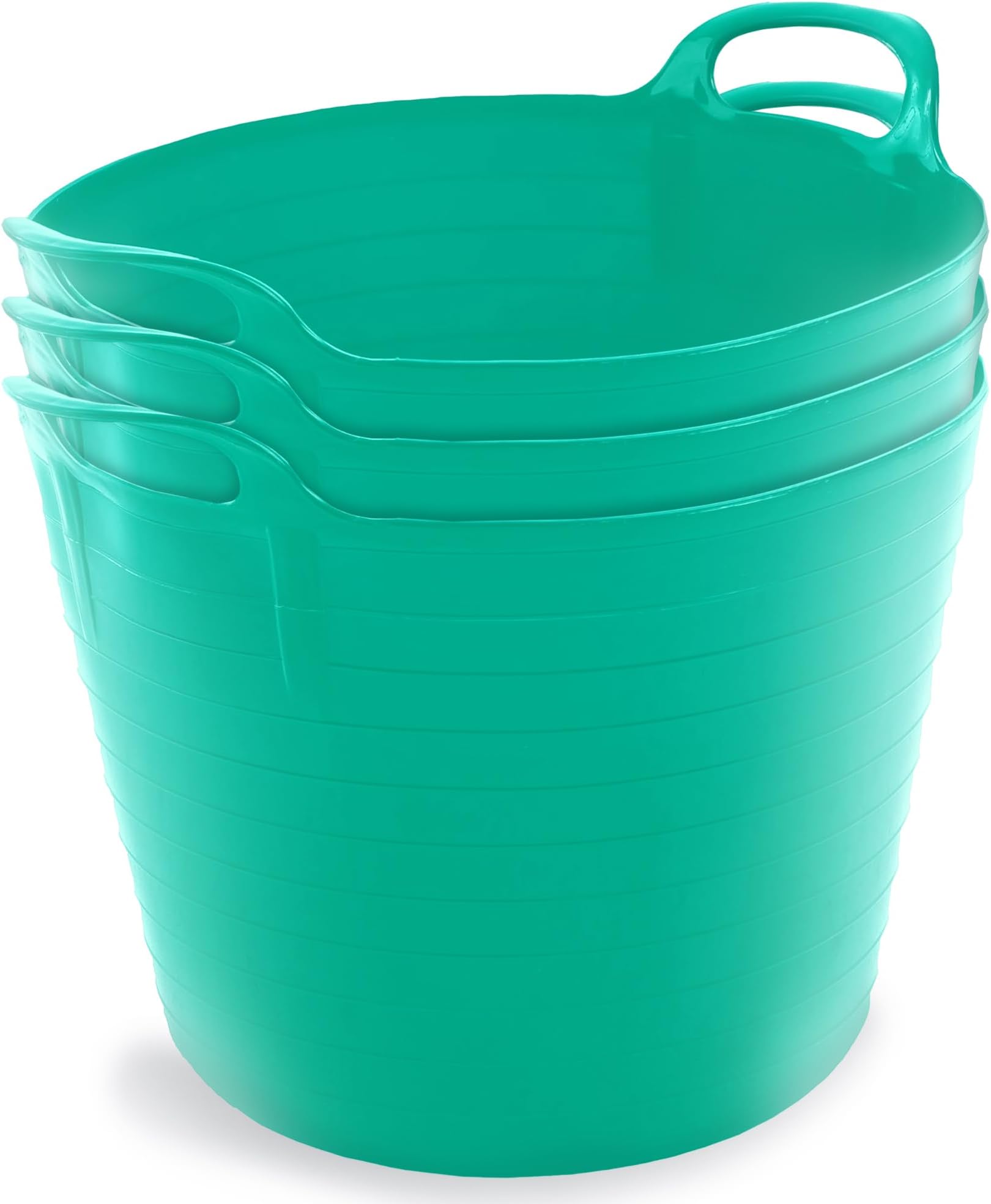 Neat Plastics 42L Flexi Tubs 3 Packs - Versatile Large Garden Tubs with ...