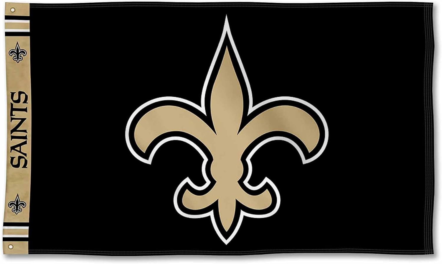Amazon.com : New Orleans Saints Printed Header 3x5 Foot Banner Flag ...