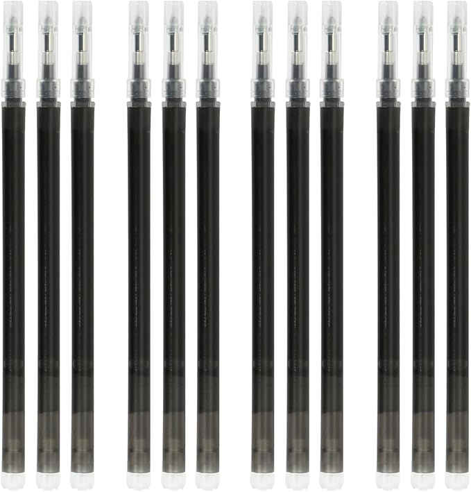 Amazon.com : vesaneae 12 Pcs Erasable Pen Refills, 0.7 mm Gel Ink Pen ...