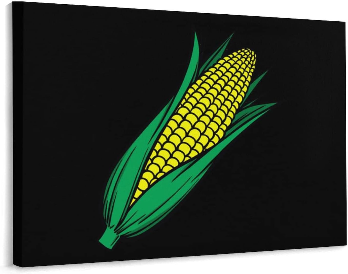 Amazon.com: Corn on The Cob Wall Art Canvas Painting Stretched Hang ...
