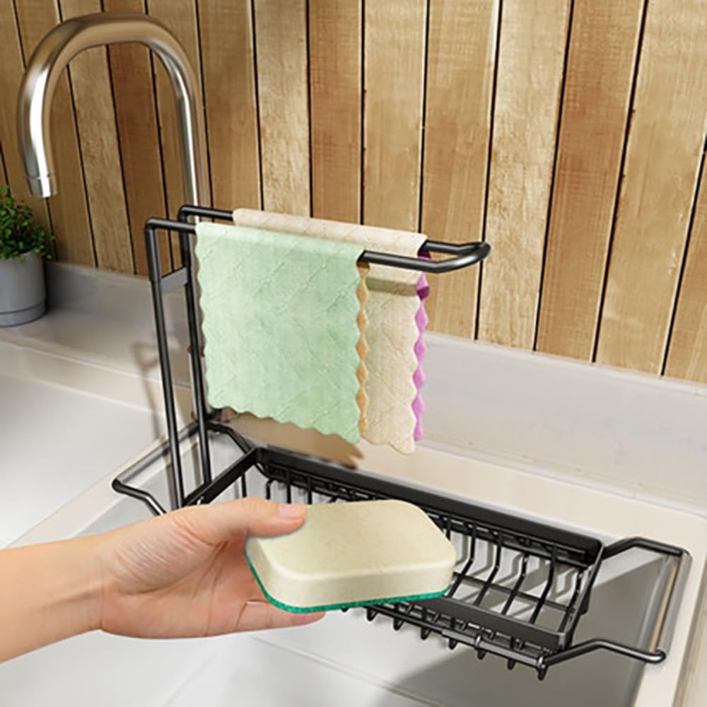 Snapklik.com : Gifthub Retractable Stainless Steel Sink Organizer ...