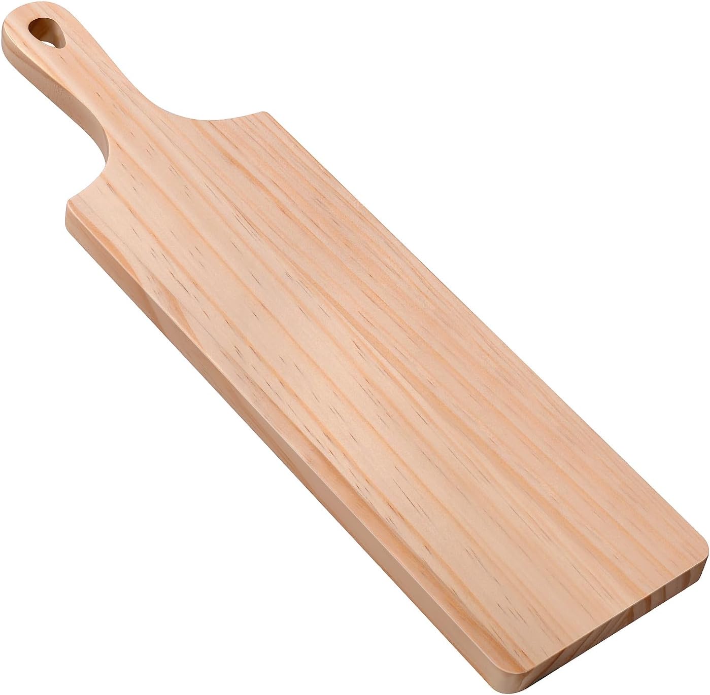 Amazon.com: LorisArm Small Rubber Wood Cutting Board with handle, 16" X ...
