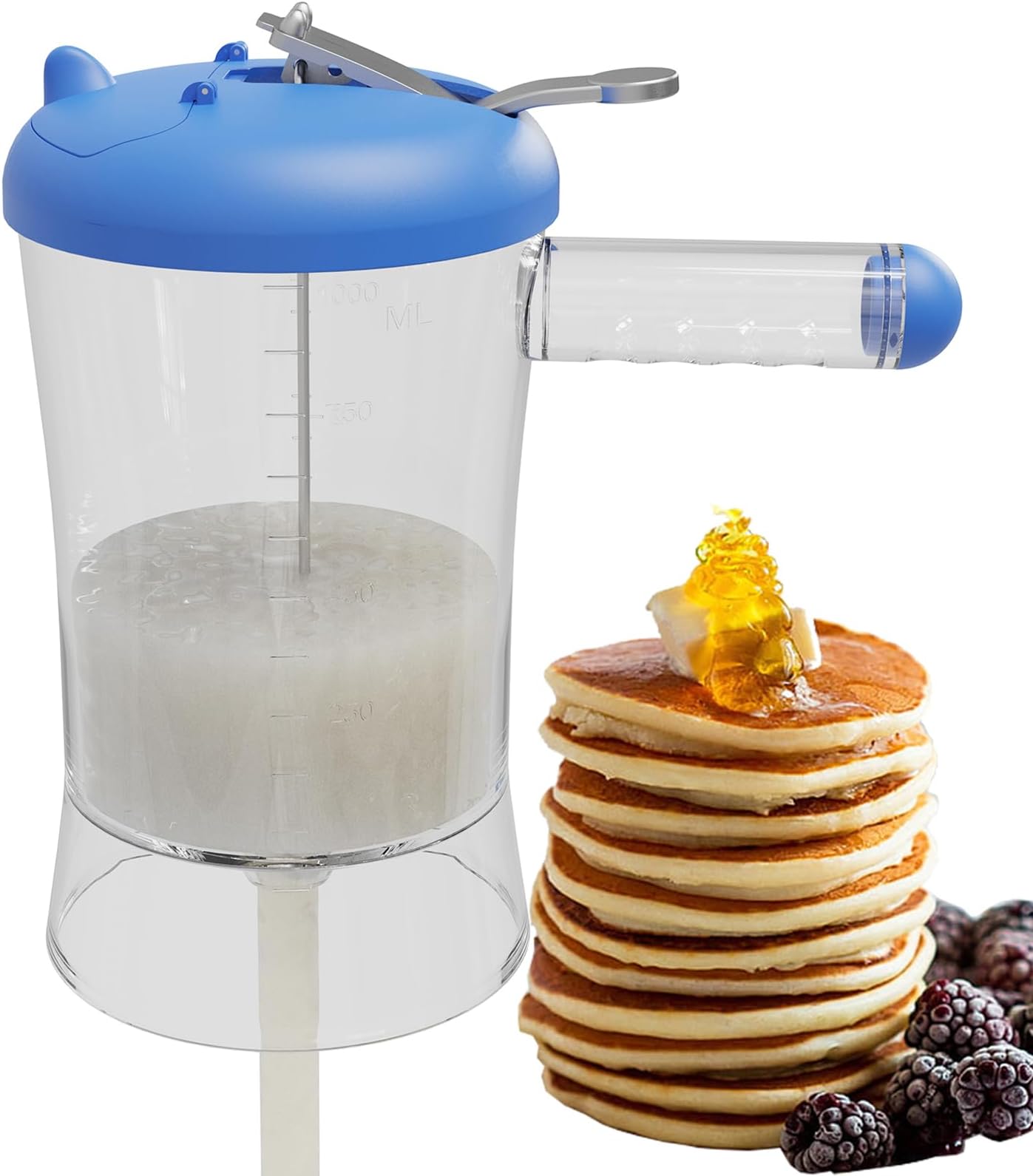 Amazon.com: Batter Dispenser with Squeeze Handle - Pancake Batter ...