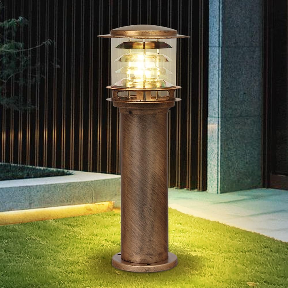 SLAWA Outdoor Post Caps Lights Aluminum Landscape Pathway Lamps With ...