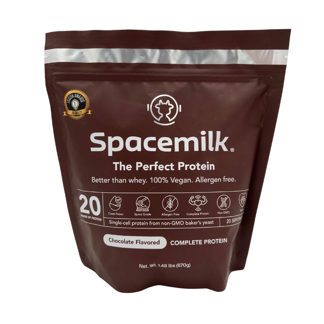 Amazon.com: Spacemilk Premium Protein Chocolate Protein Powder, Vegan ...