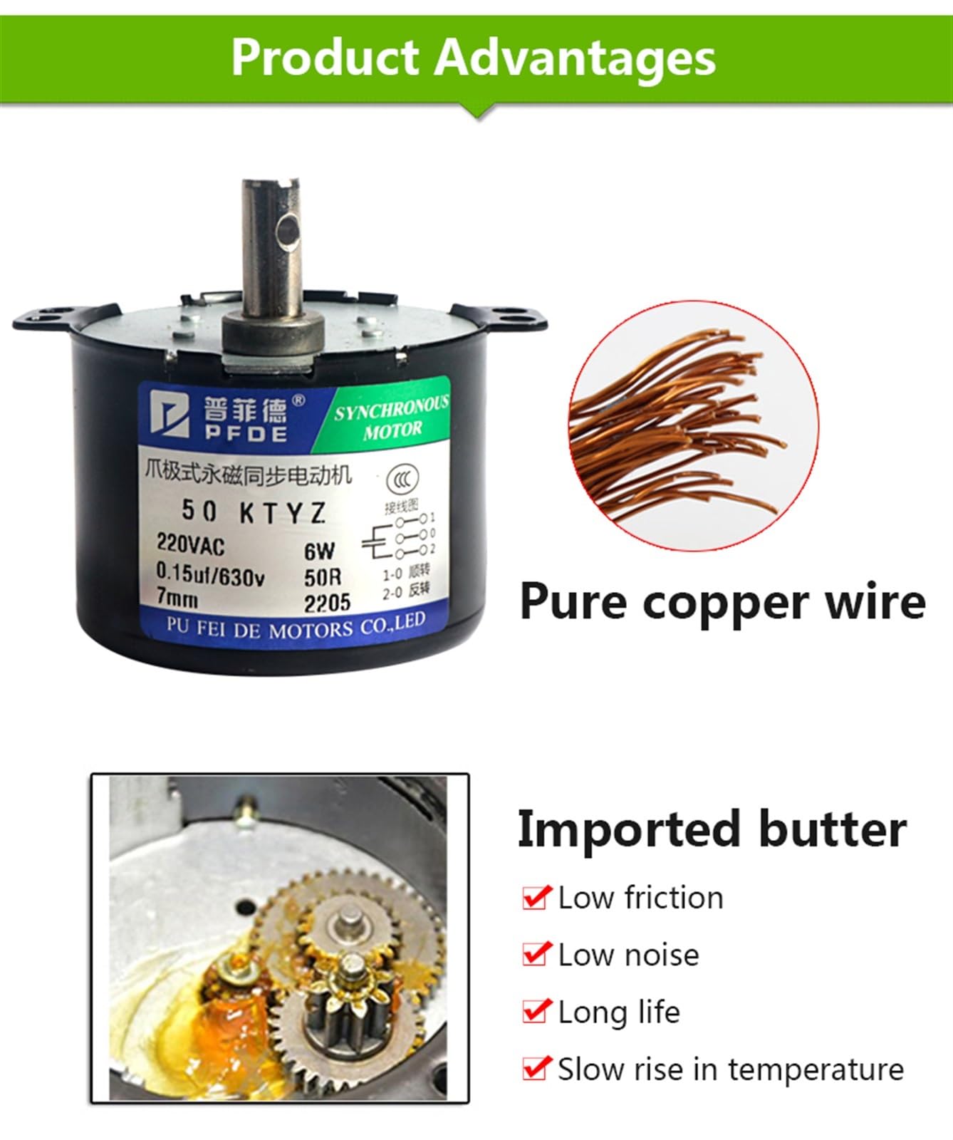 AC Synchronous Motor 220 Generator 50KTYZ AC Motor Permanent Magnet ...
