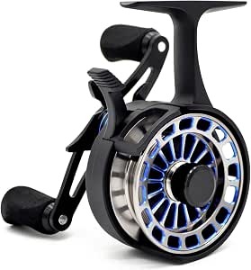 Amazon.com : Inline Ice Fishing Reel, 3.2:1 High Speed Gear Ratio, 3+1 ...