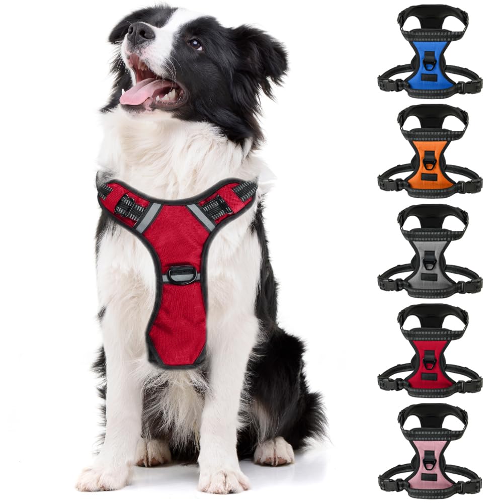LARGE Gorilla Grip No Pull Comfortable Durable Dog Harness with Handle ...