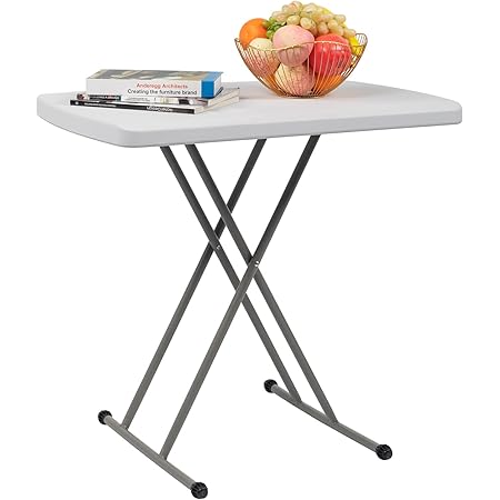 Amazon.com: Lifetime 80251 Adjustable Folding Laptop Table TV Tray, 26 ...