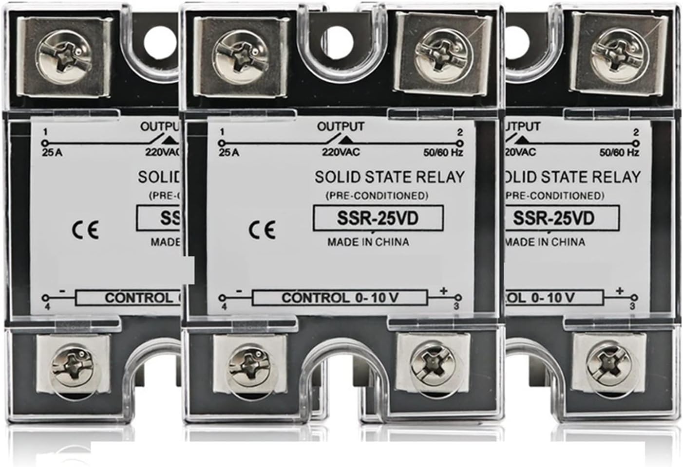 Amazon.com: SSR-10VD SSR-40VD SSR 25A 80A 100A Single Phase Solid State ...